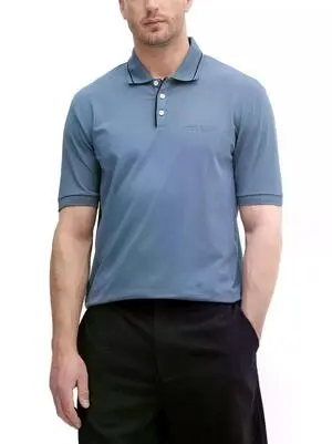 Armani Exchange Logo-embossed Short-sleeve Polo Shirt
