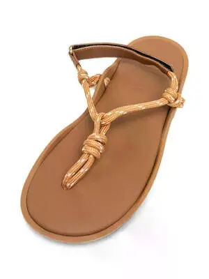 Flowze Knotted Touch-strap Sandals