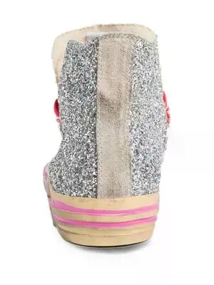 PAUL EASTERLIN Glitter-detail High-top Sneakers