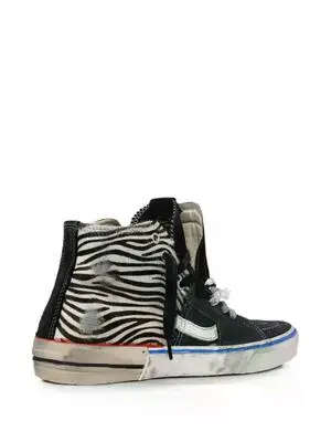 PAUL EASTERLIN Zebra Print Sneakers