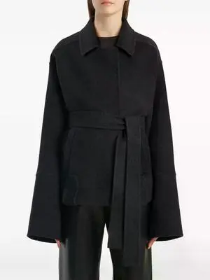 Khaite Alder Jacket In Charcoal Wool