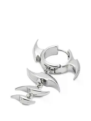 YOJ X Cutout Claw-charm Hoop Earring