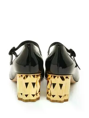 FERRAGAMO Patent Leather Mary Jane Pumps