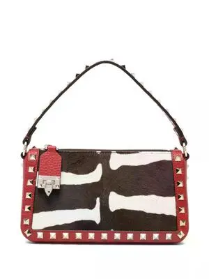 Valentino Garavani Rockstud Zebra-print Tote Bag