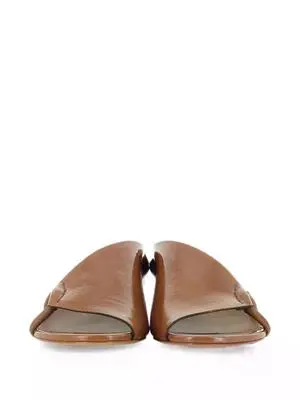 DEL CARLO Ava Asymmetric Strap Leather Sandals