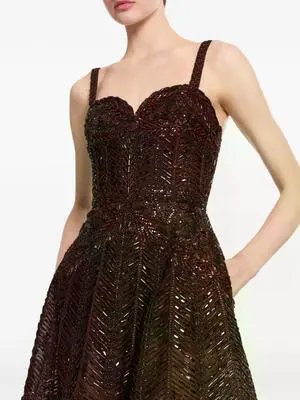 Elie Saab Beaded Maxi Dress