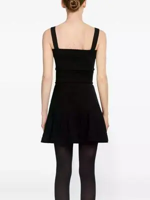 Elie Saab Ribbed Knit Cropped Top
