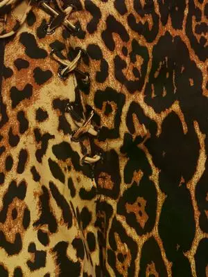 424 Leopard Print Cargo Pants