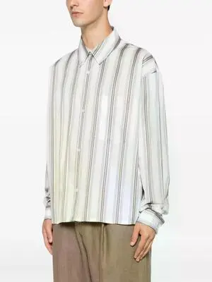WON HUNDRED Maza Stripe-print Shirt