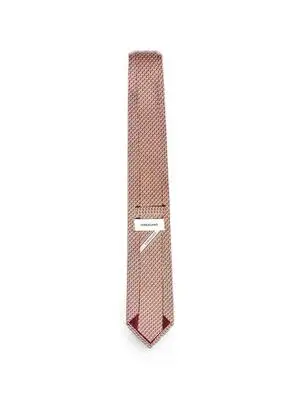 FERRAGAMO Silk Sailboat Print Neck Tie