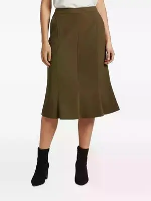 Brunello Cucinelli Stretch Crepe A-line Skirt