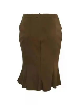 Brunello Cucinelli Stretch Crepe A-line Skirt