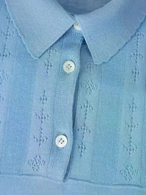 Marni Pointelle Knit Polo Shirt