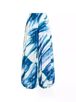 DIARRABLU Graphic Print Balloon-leg Trousers - Blue