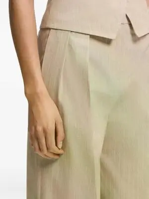 Hugo Pinstripe Pattern Pleated Trousers