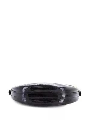 Prada Arqué Half Moon Vernice Small Hobo Bag - Black