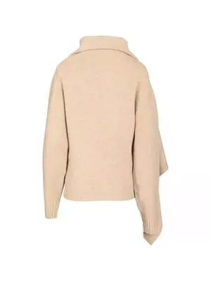 Attico Draped-detail Sweater