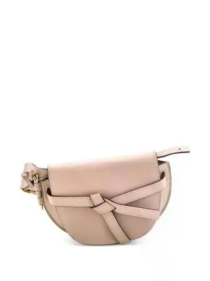 Loewe Gate Dual Shoulder Bag Leather Small - Neutrals