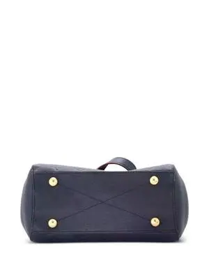 LOUIS VUITTON Montaigne Handbag Monogram Empreinte Leather Bb Satchel - Blue