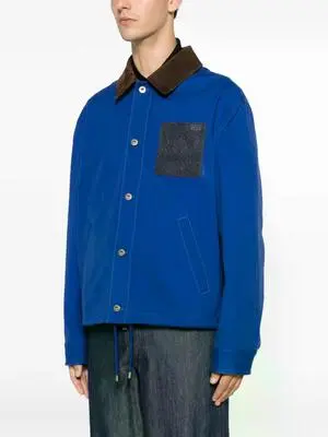 Loewe Corduroy-collar Patch-pocket Overshirt