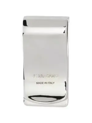 FERRAGAMO Gancini Diagonal-stripe Tie Clip