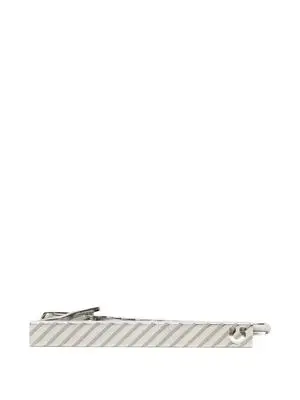 FERRAGAMO Logo-engraved Tie Clip - Silver