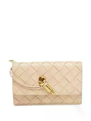 Bottega Veneta Andiamo Intrecciato Wallet - Neutrals