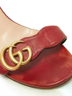 Gucci Leather Ankle Strap Sandals