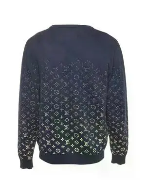 LOUIS VUITTON Monogram Gradient Crew Neck Sweater