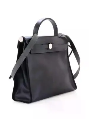 Hermès Herbag Zip Berline 31 Shoulder Bag In Vache Canvas And Leather