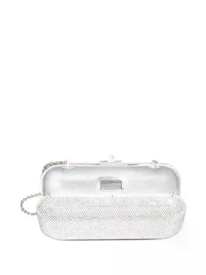 Judith Leiber Crystal-embellished Clutch Bag - Silver