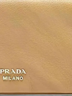 Prada Tan Cervo Leather Wallet