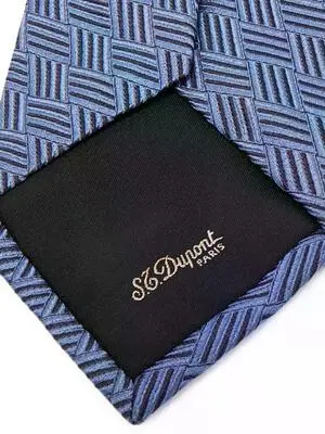 S.t. Dupont Patterned Silk Tie