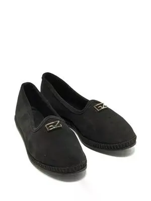 GIUSEPPE ZANOTTI Suede Loafers With Gz Logo Plaque