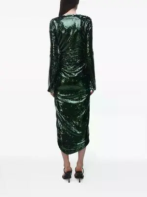 Simkhai Emersyn Sequin-embellished Asymmetrical Dress
