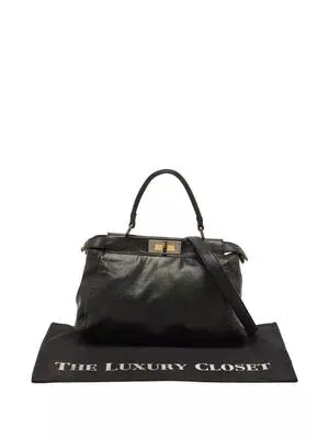 Fendi Medium Peekaboo Shoulder Bag - Black