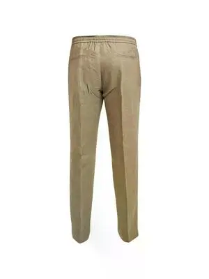 MICHAEL COAL Drawstring Linen Trousers