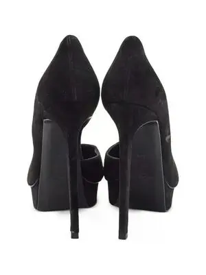 Saint Laurent Suede D'orsay Pumps