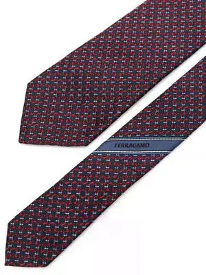 FERRAGAMO Gancini Pattern Tie