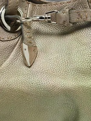 Fendi Pomodorino Selleria Shoulder Bag - Grey
