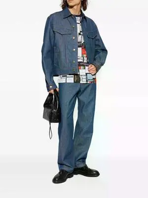 Moschino Contrast-stitch Denim Jacket