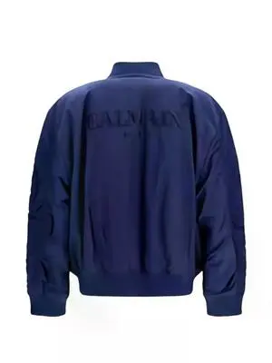 Balmain Logo Embroidered Bomber Jacket