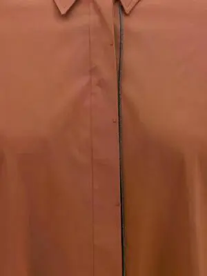 Brunello Cucinelli Monili-trim Poplin Shirt