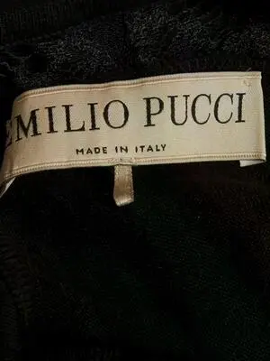 Emilio Pucci Lace-trim Wool Mini Dress
