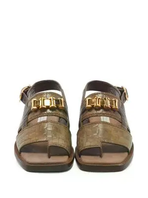Stella McCartney Embossed Slingback Sandals
