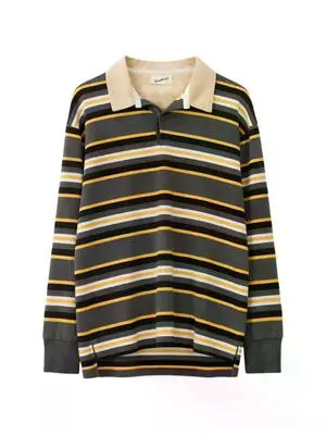 SANDERLAK Striped Long-sleeve Sweater