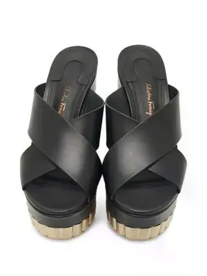 FERRAGAMO Nicosia Wedge Sandals