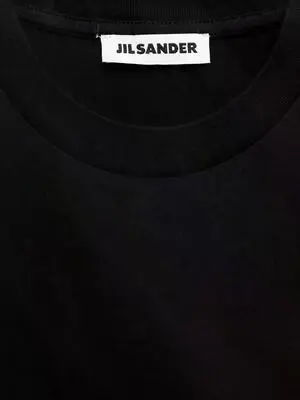 JIL SANDER Drop Shoulder T-shirt - Black