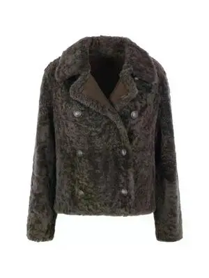 Brunello Cucinelli Double-breasted Shearling Coat