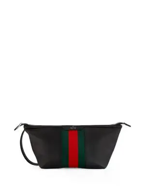 Gucci Web Stripe Wash Bag - Black